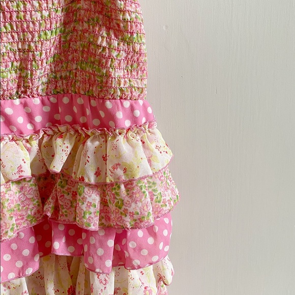Justice | Dresses | Justice Girls Pink Ruffle Tiered Spring Dress ...